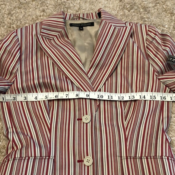 Sandra Angelozzi | Jackets & Coats | Sandra Angelozzi Striped Blazer Sz ...